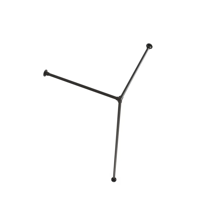 Corner fitting room - tubular structure